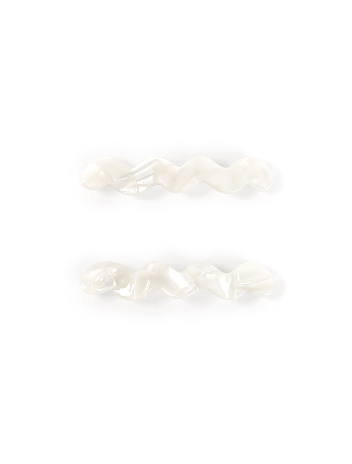 eco cloud wave slide hair pin set in cream cheese – Twigs