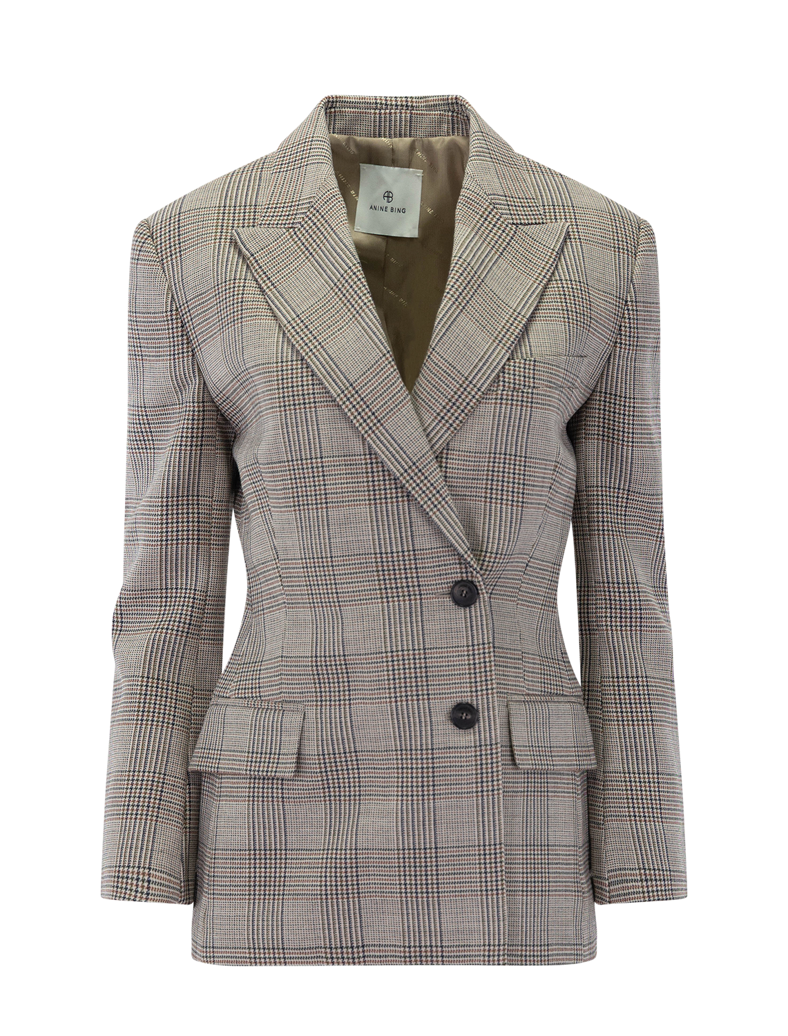 aretha blazer in brown plaid – Twigs