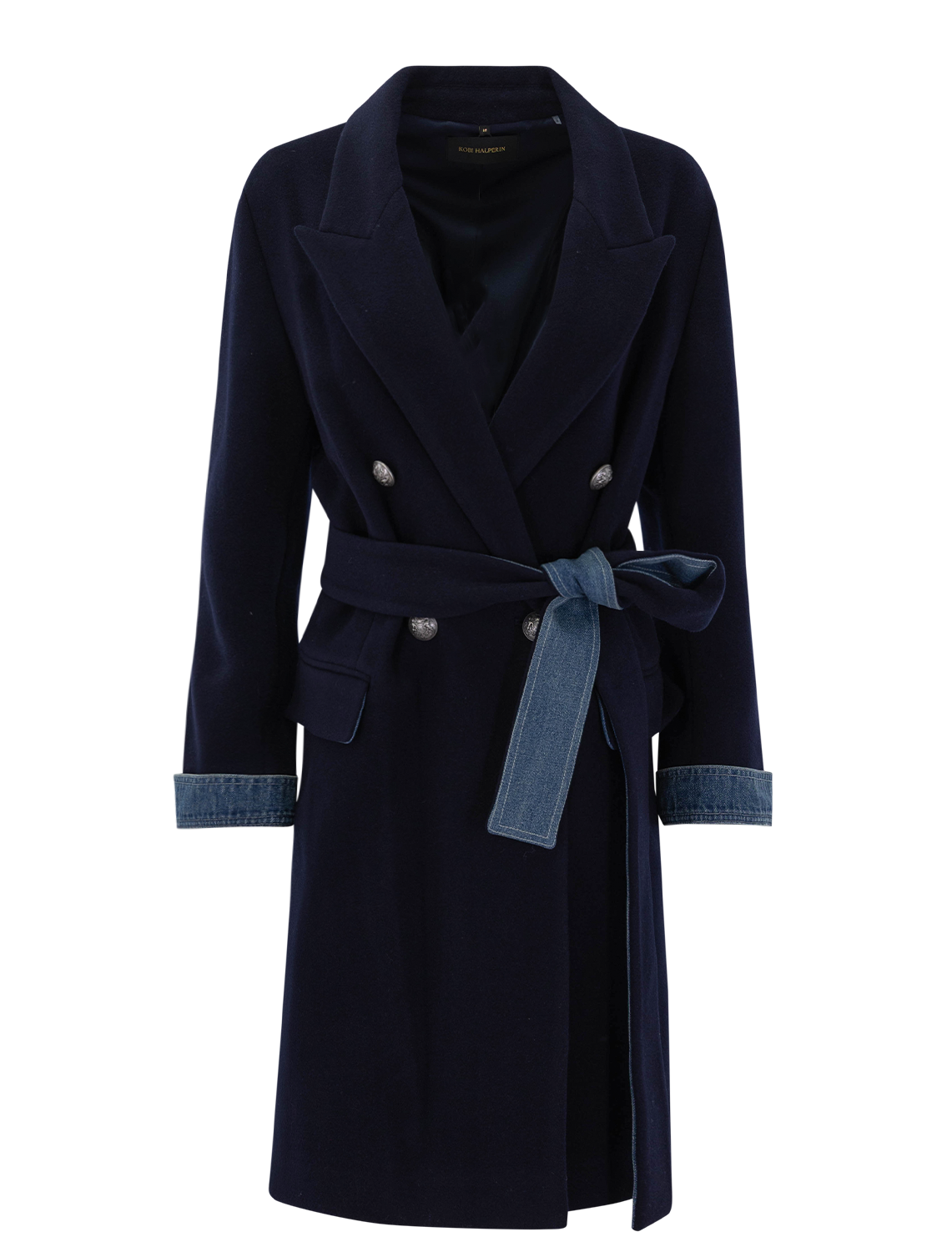 otto coat in navy – Twigs