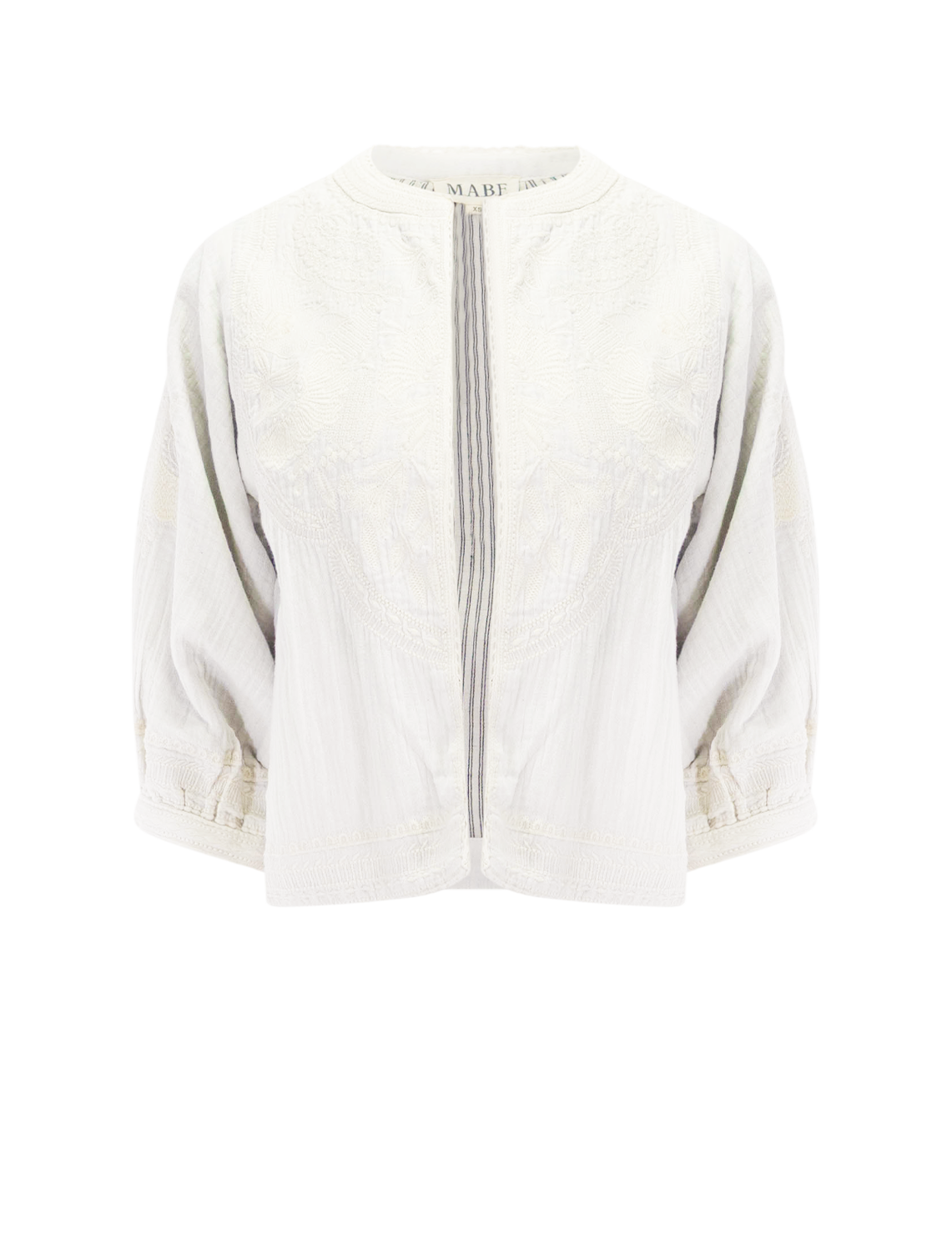 averi embroidered jacket in ivory – Twigs
