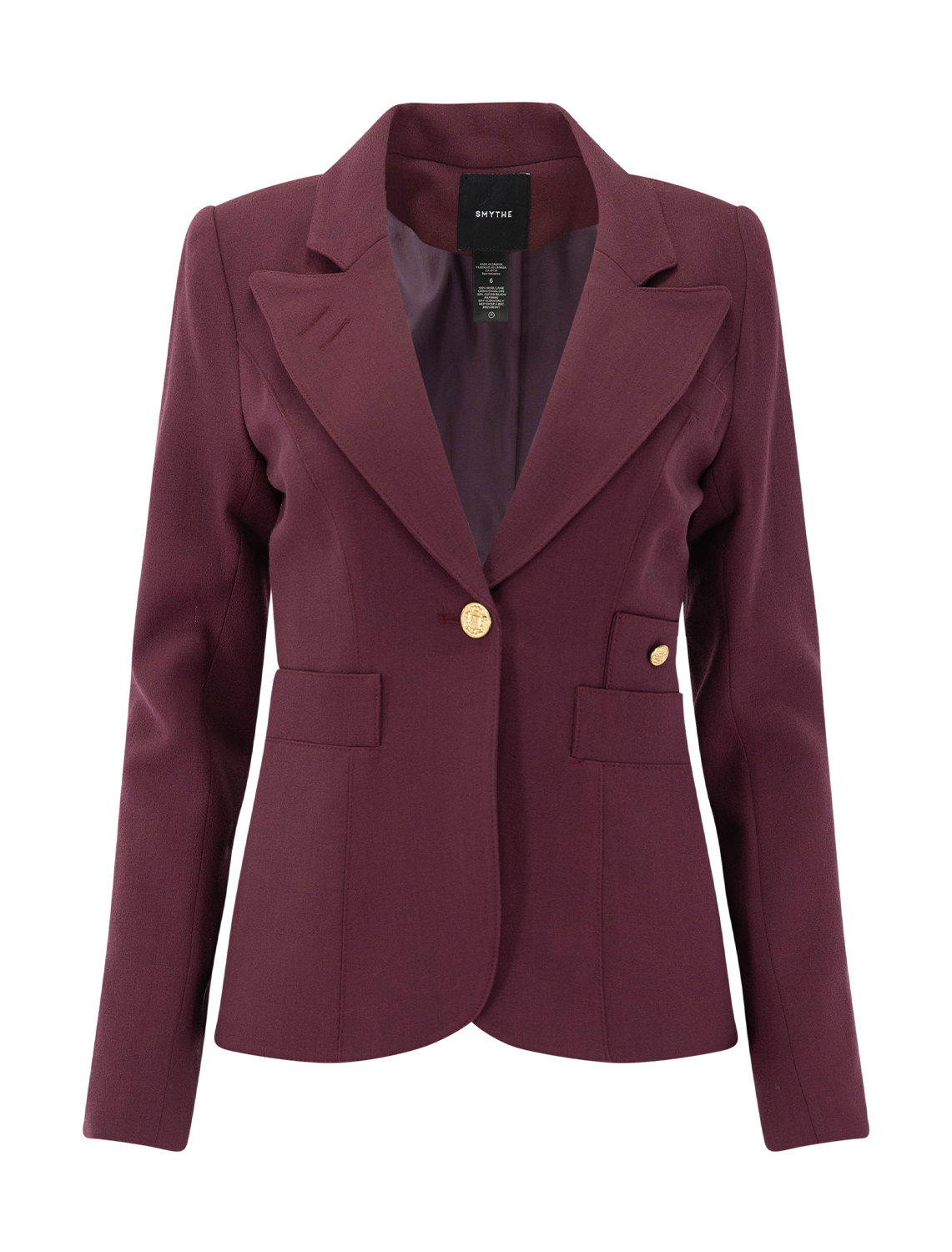 classic duchess blazer in plum – Twigs